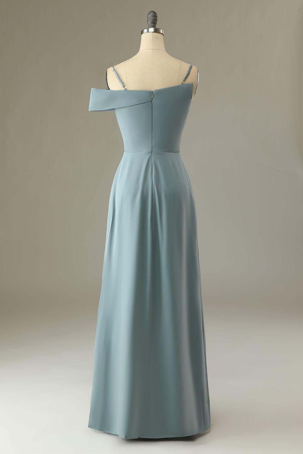 Simple One Shoulder Sarin Long Bridesmaid Dress · Sugerdress · Online